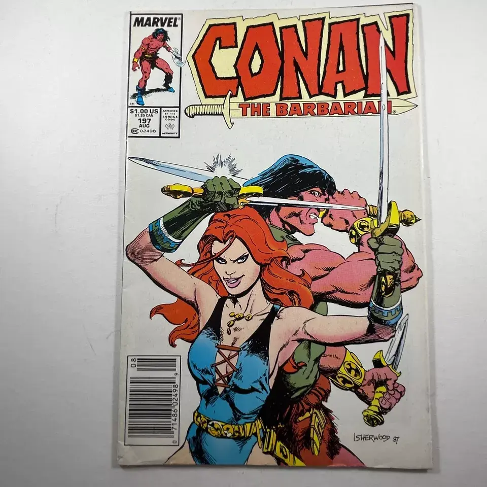 Conan the Barbarian #197 Marvel Comic Book Stand August 1987 Dinosaur ...