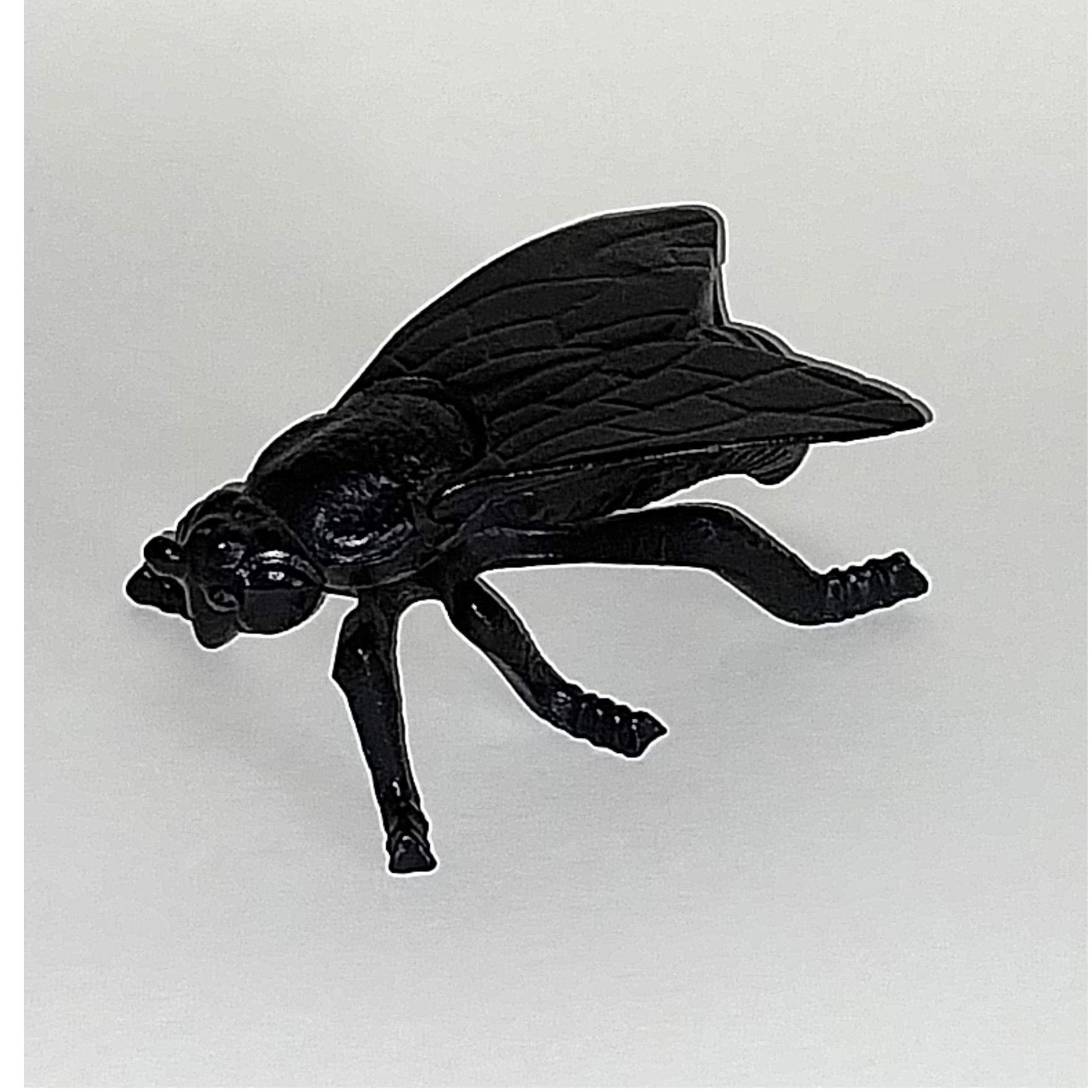 Vintage Cast Iron FLY Trinket Box, Ashtray, Match Box