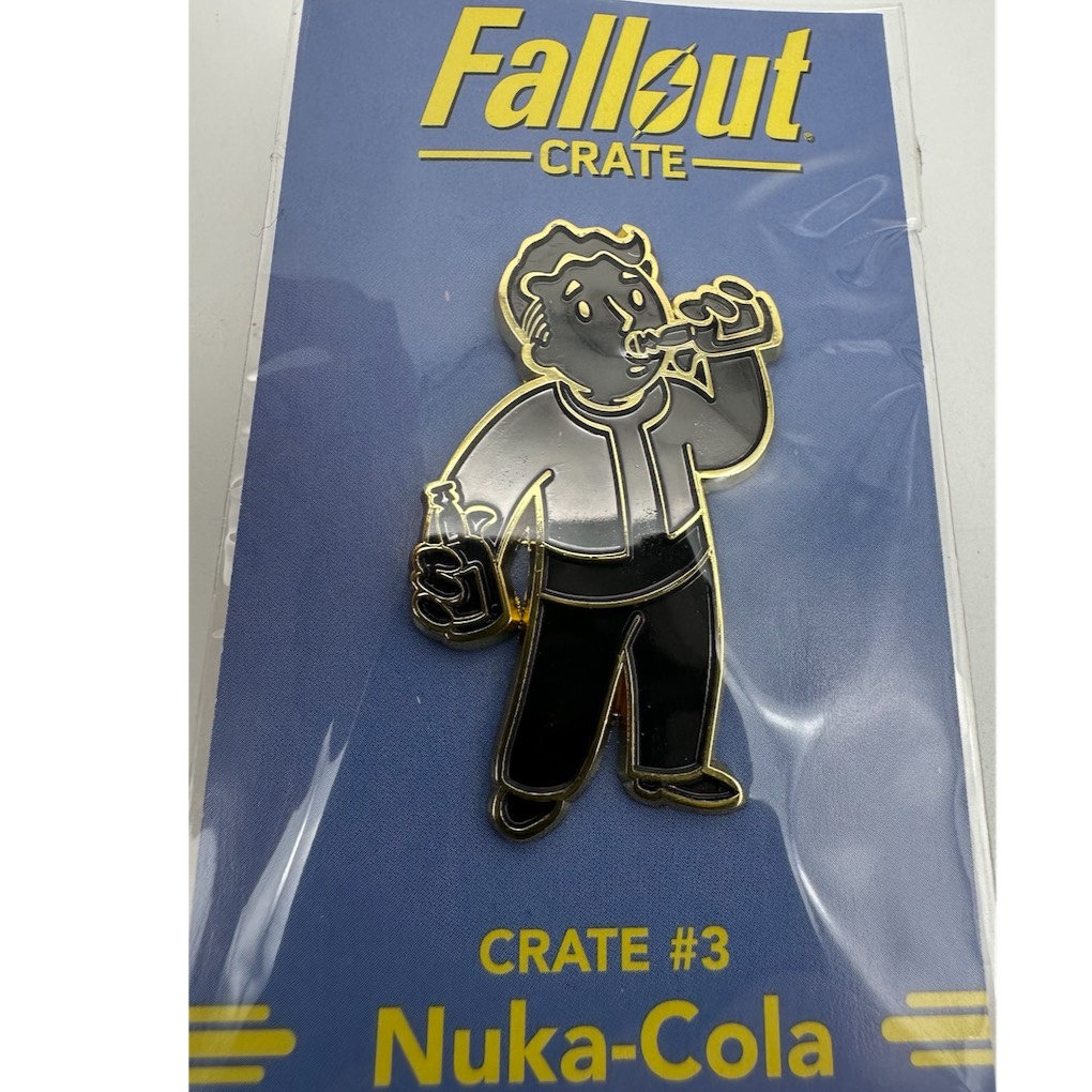 Loot Crate Fallout Vault-Tec Vault Boy pin Loot crate #3 Nuka Cola Nuka ...