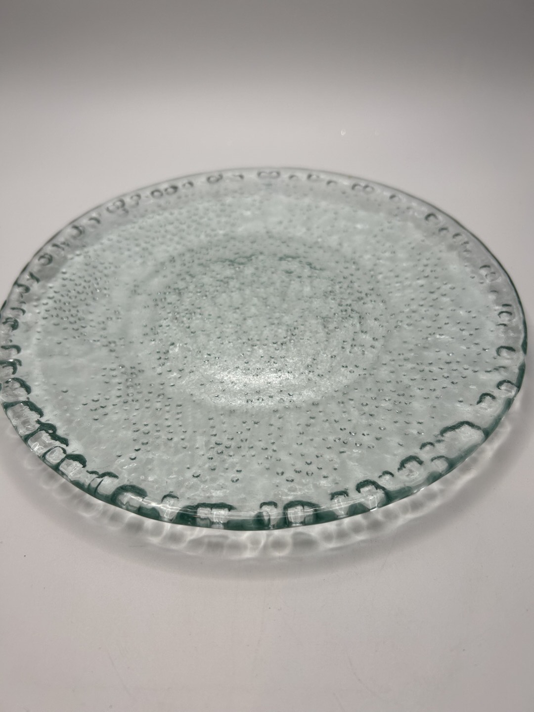 Vintage Recycled Glass Plates 5 Pcs