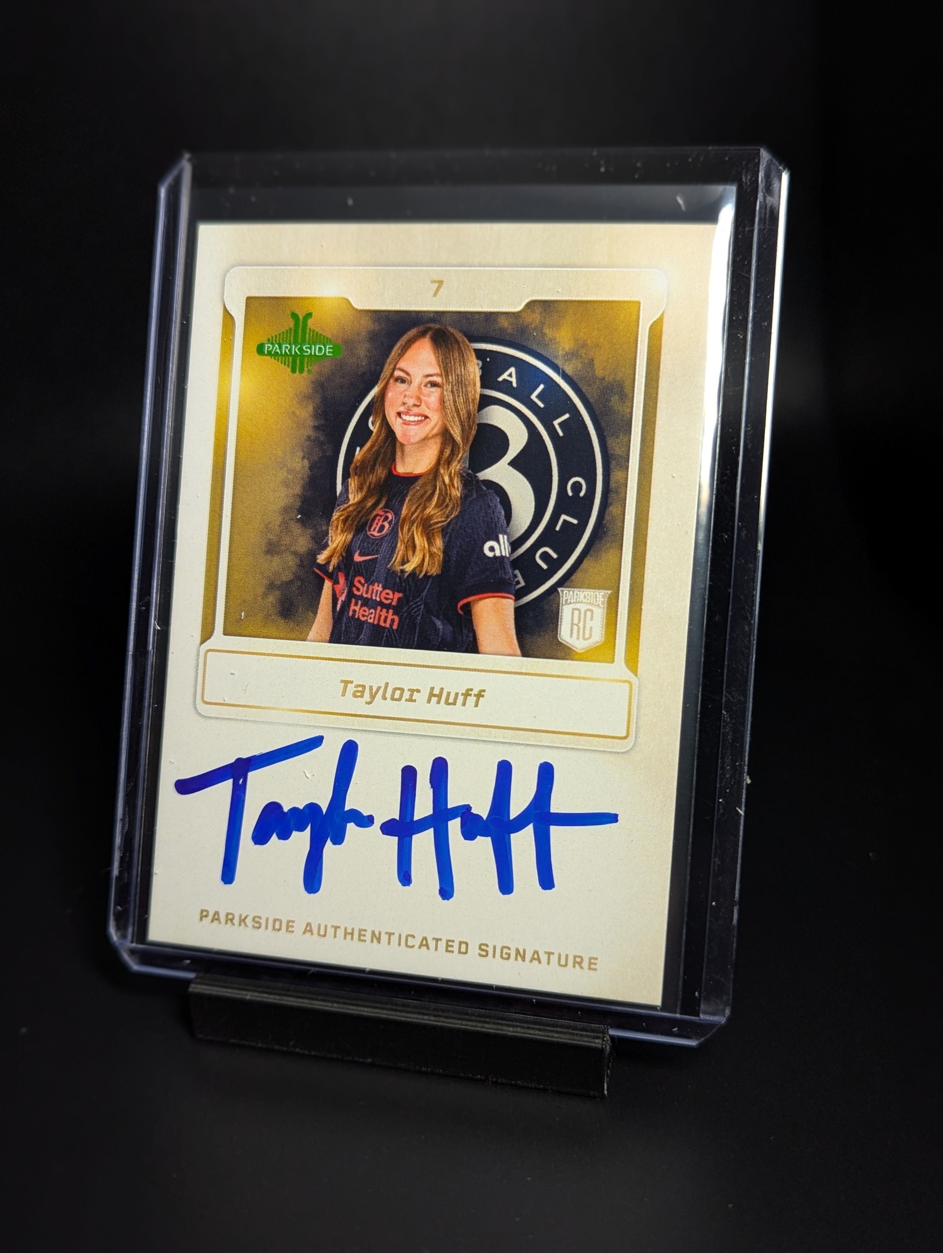 2025 Parkside NWSL Vol 1 Signature Series Auto Taylor Huff RC Bay FC