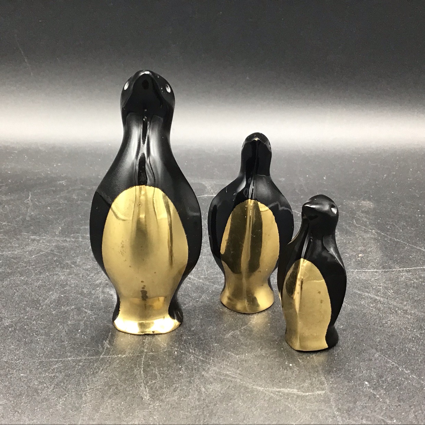 1304-Vintage Brass Penguin Trio