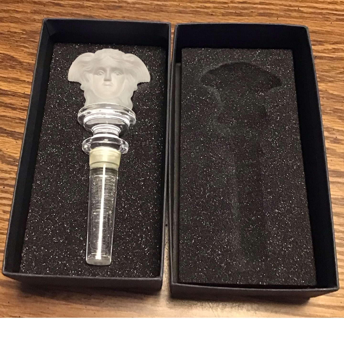 Versace Medusa By Rosenthal Clear Crystal Wine Stopper with box Made in ...