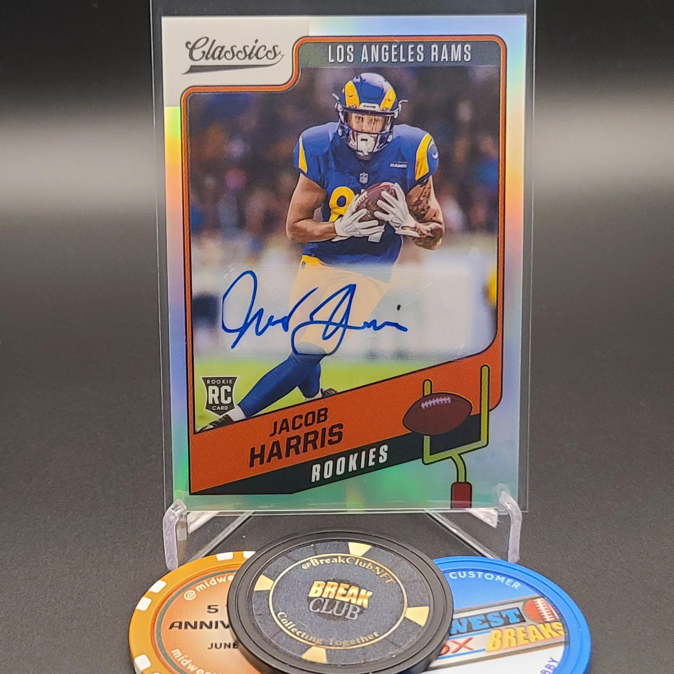 Jacob Harris 2021 Panini Classics Football Premium Edition Rookie ...