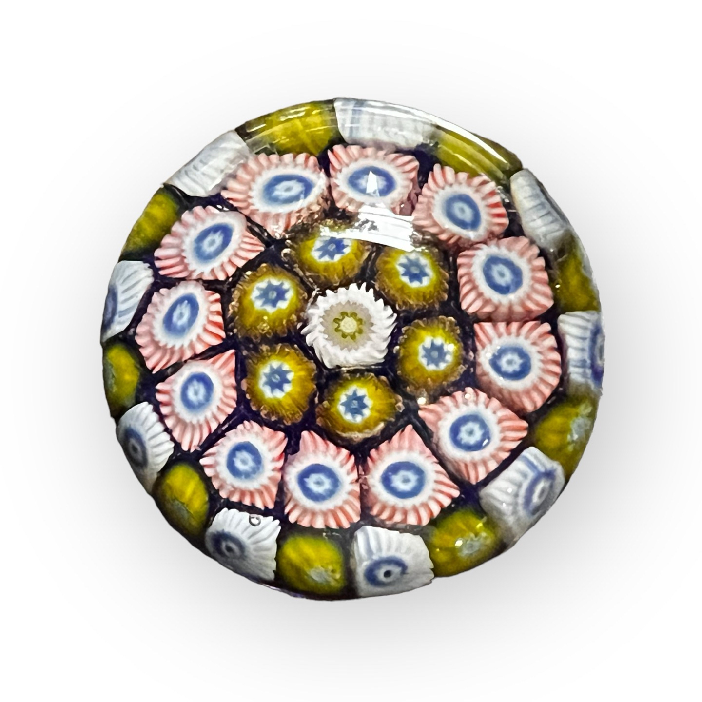 #04 - Strathearn Close Pack Millefiori Mini Paperweight 1.5”
