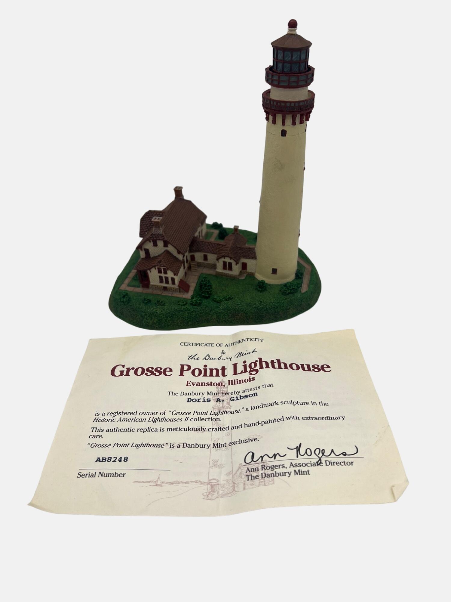 Danbury Mint Grosse Point Lighthouse Evanston IL Historic American ...