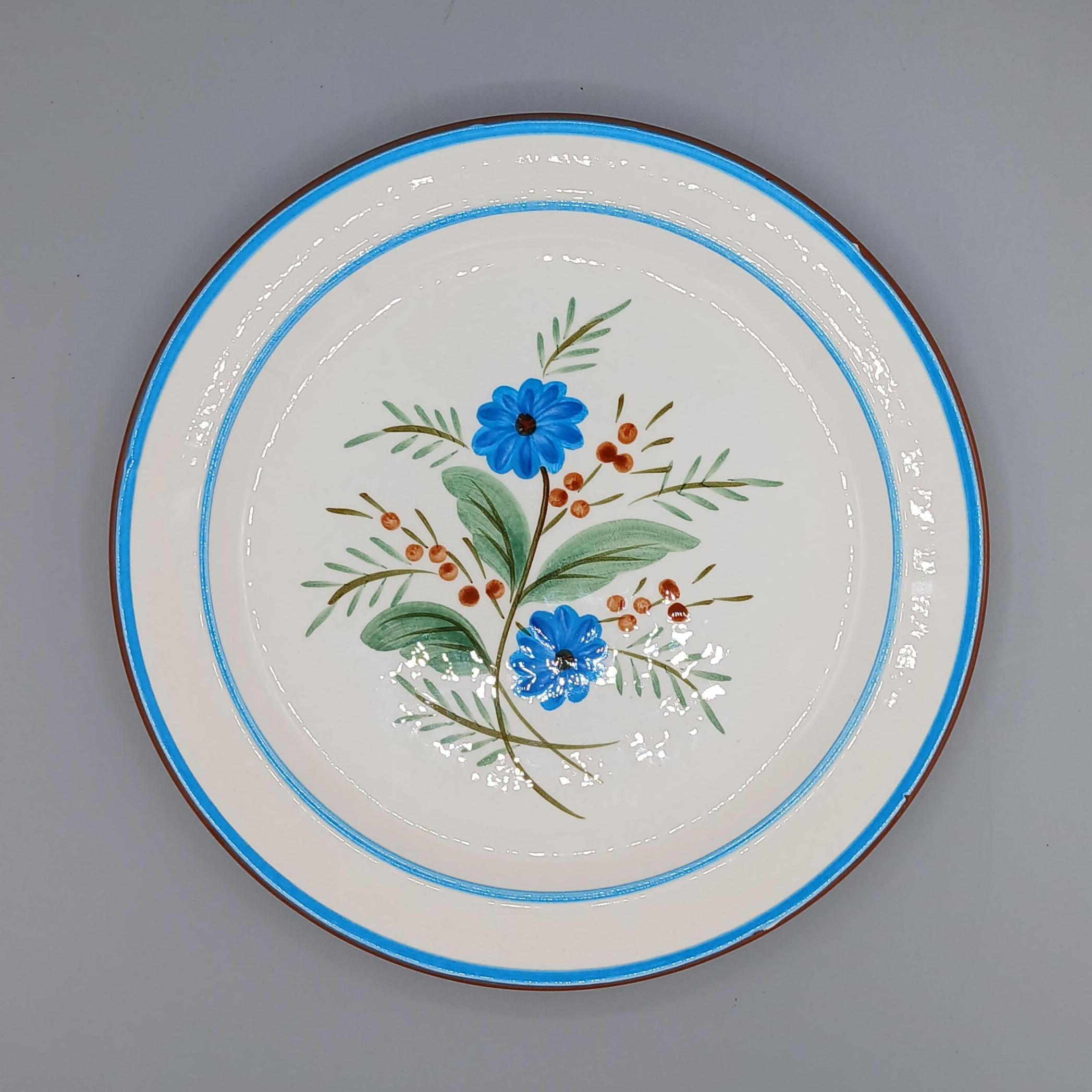 #083 Stangl Pottery Bachelors Button Hand-painted Dinner Plate