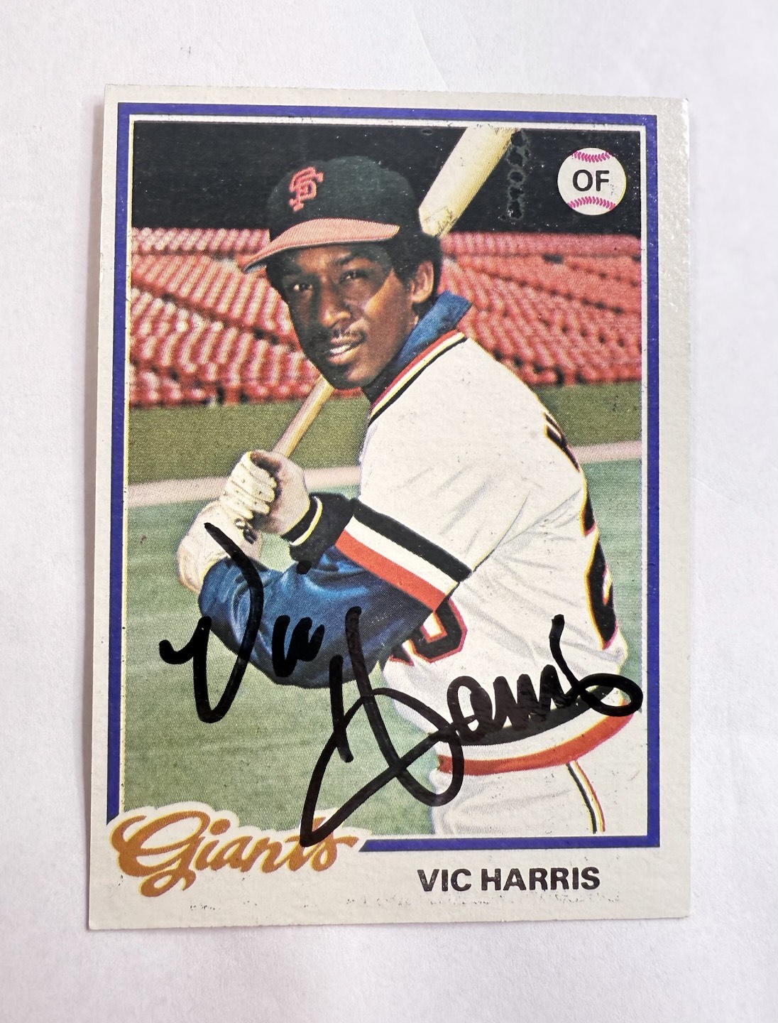 Vic Harris 1978 Topps #436 - Hand Signed Auto - Historic Autograph ...