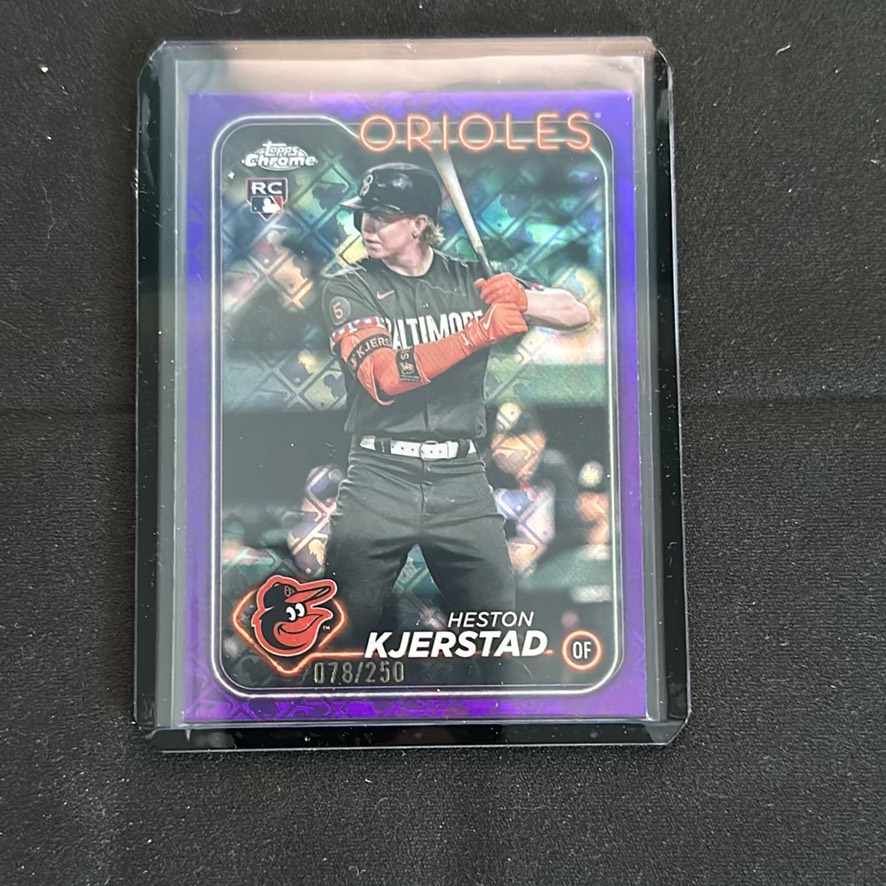 2024 Topps Chrome Logofractor Heston Kjerstad Purple /250