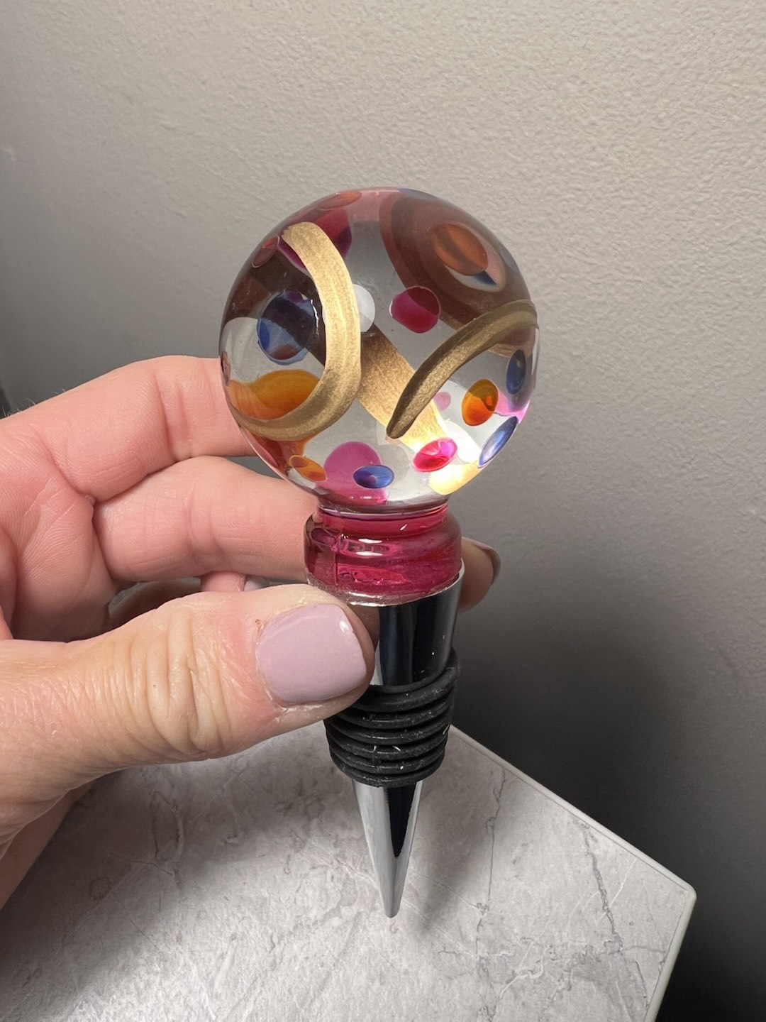 Art Glass Bottle Stopper Bought In the UK 🇬🇧 "My Favorite Bottle ...