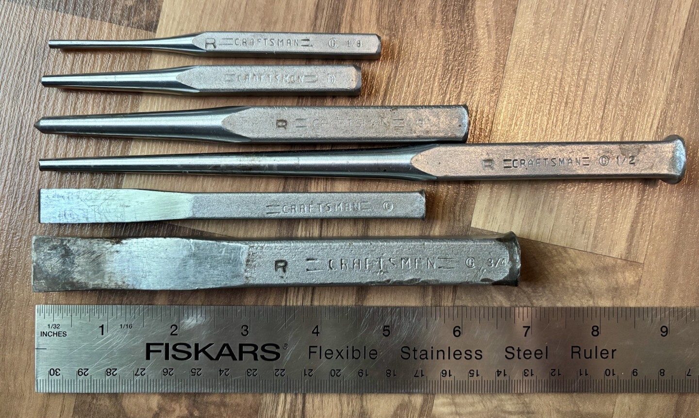 Craftsman 6-Piece Chisel & Punch Set