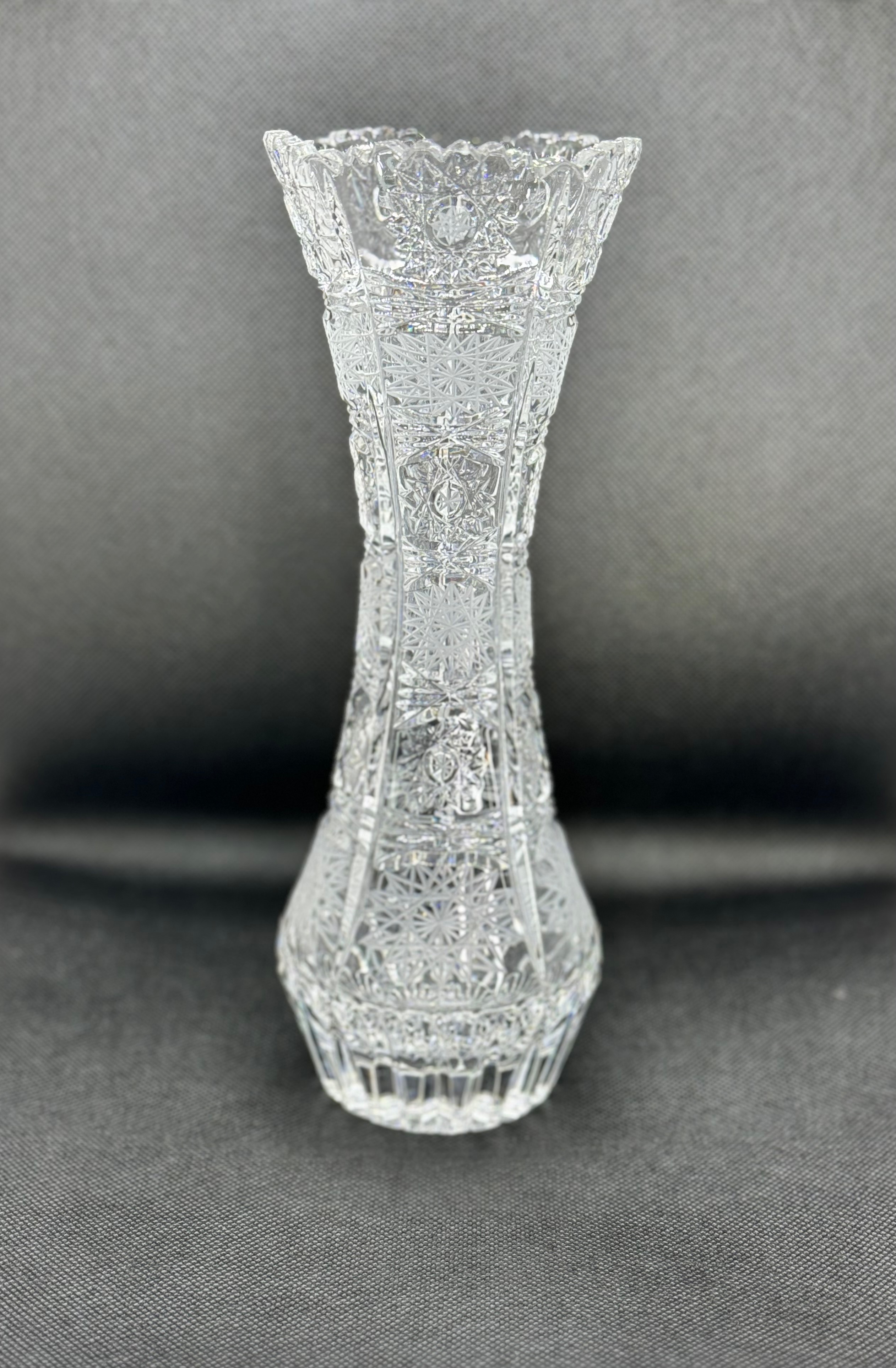 Vintage Queen Anne Lace Vase, Hand Cut Lead Crystal, By Queen Anne Lace ...