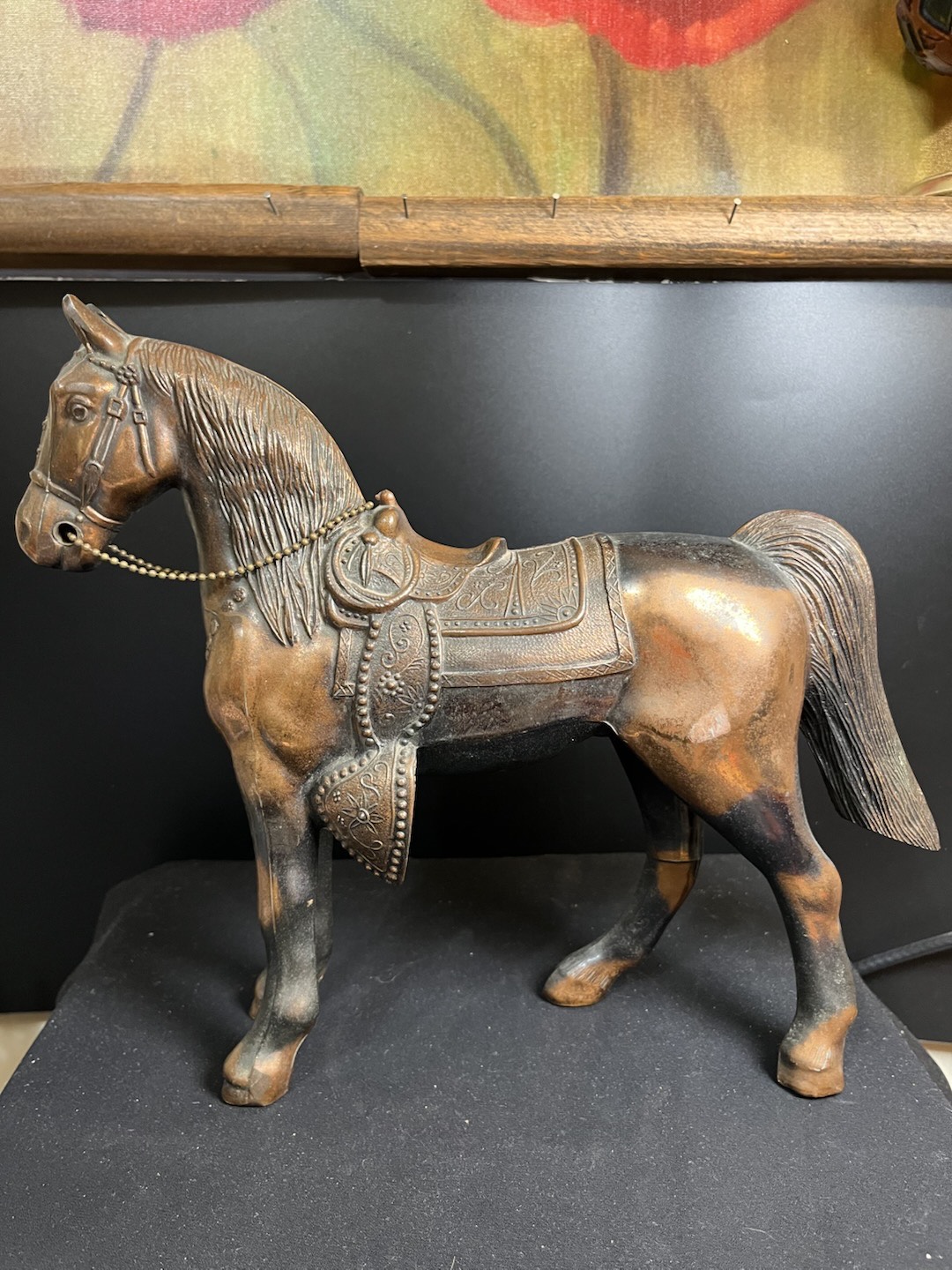 Vintage-Mid 20th Century-Copper Toned Metal Cast Parade Horse-Beautiful ...