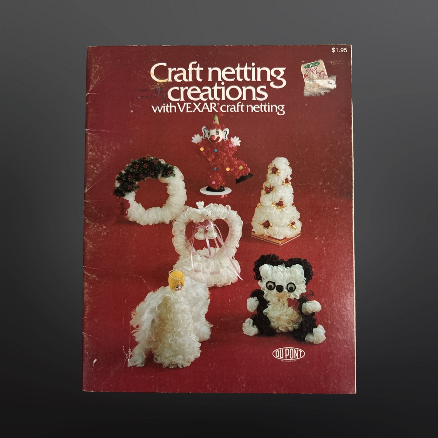 Craft Netting Creations 1977 Holiday craft Book Du Pont