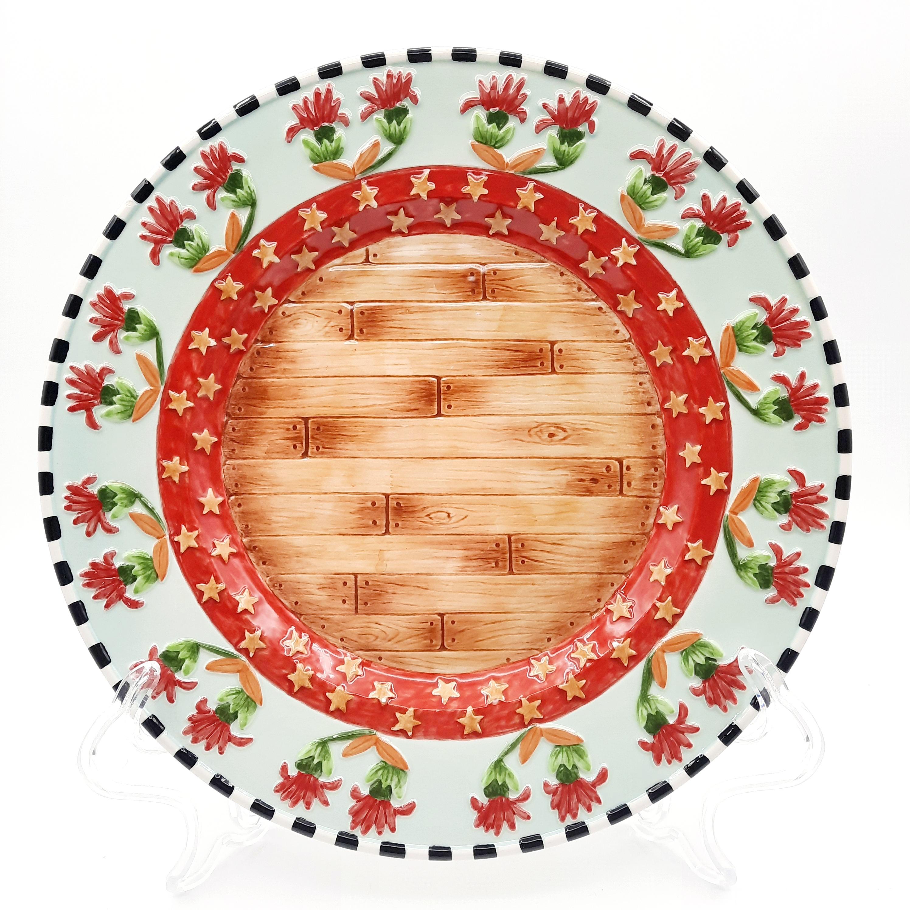 Fitz and Floyd Herrick Collection Fox and Hare HTF Dinner Plate