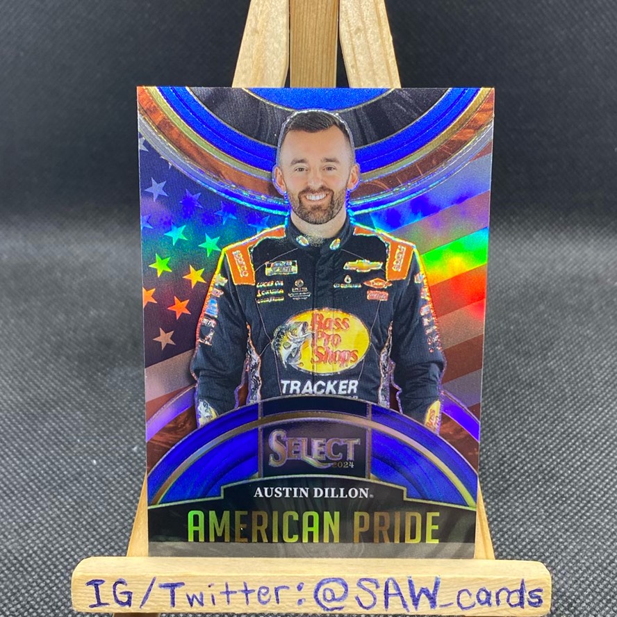 Austin Dillon 2024 Panini Select American Pride Blue /49