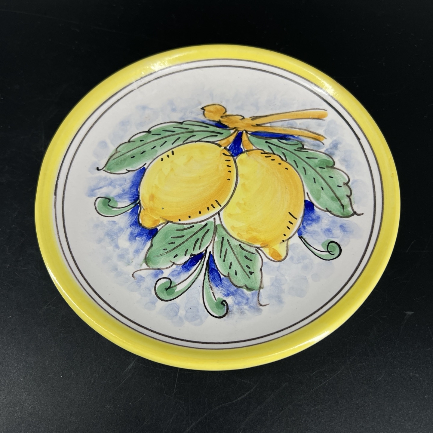 Lemon Italian Pottery Plate 6”
