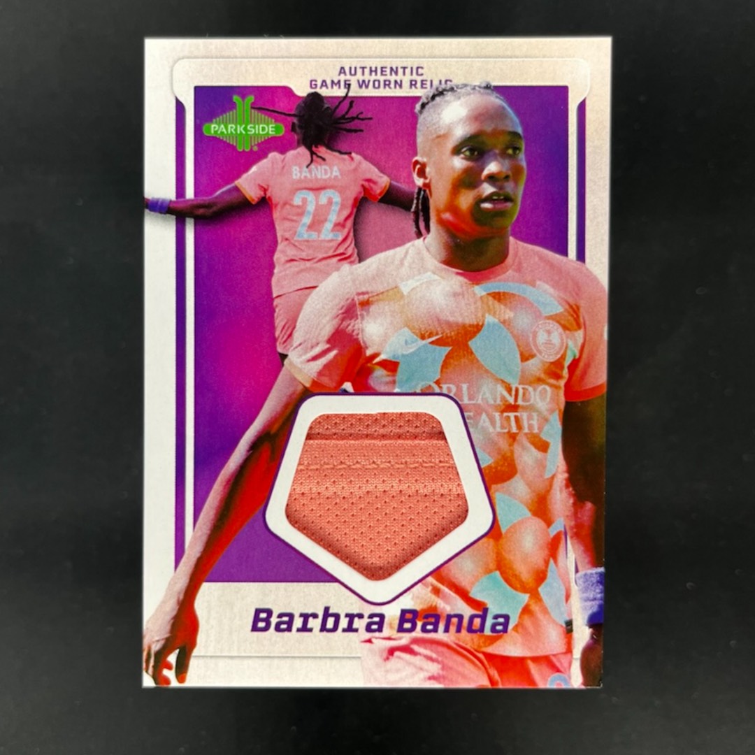 Barbra Banda 2025 Parkside NWSL Relic W/Stitching Soccer Card