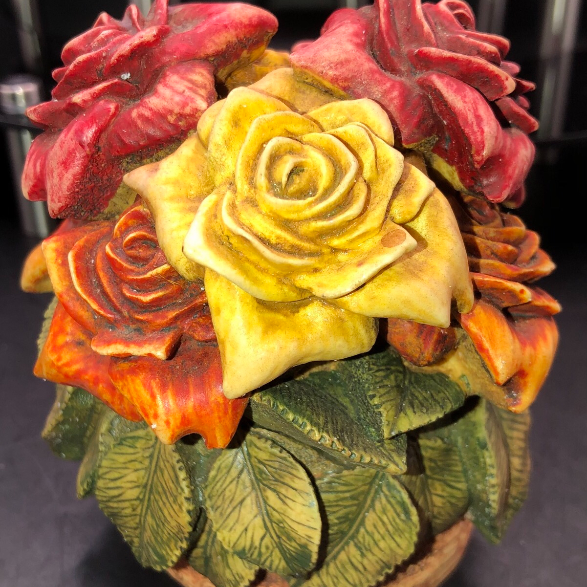 #12 - Large Harmony Kingdom Rose trinket box