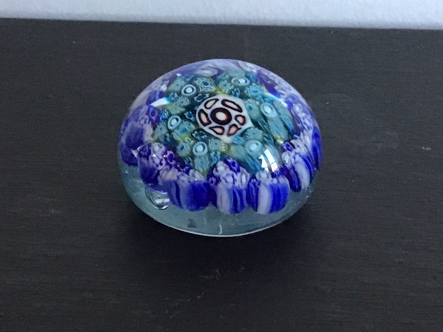 Small Millefiori Paperweight, Made In Italy - Read Description.