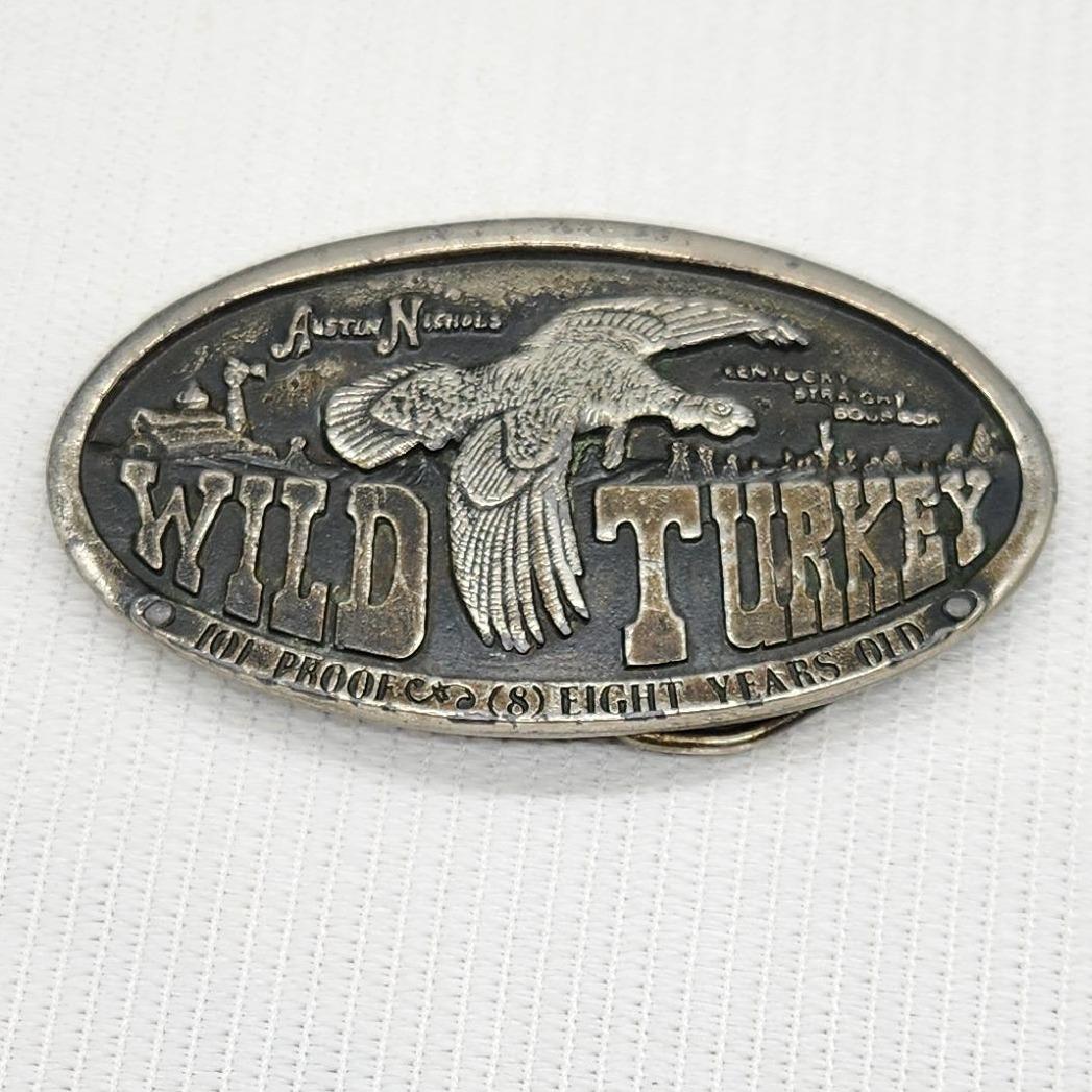 Vintage Wild Turkey Belt Buckle