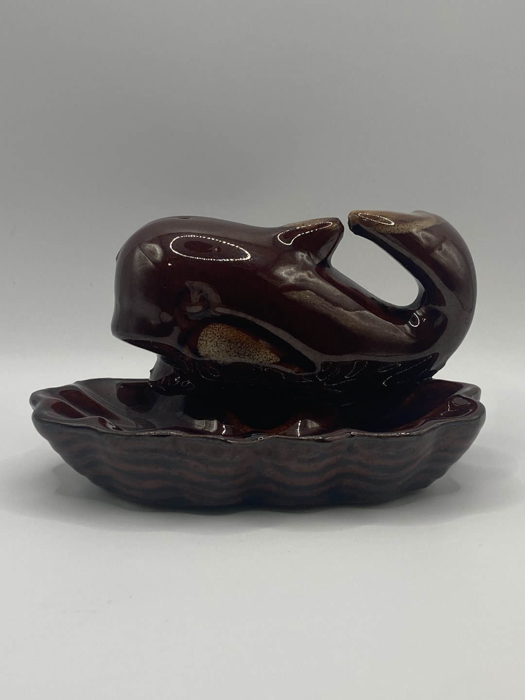 Vintage Whale Smoking Ashtray