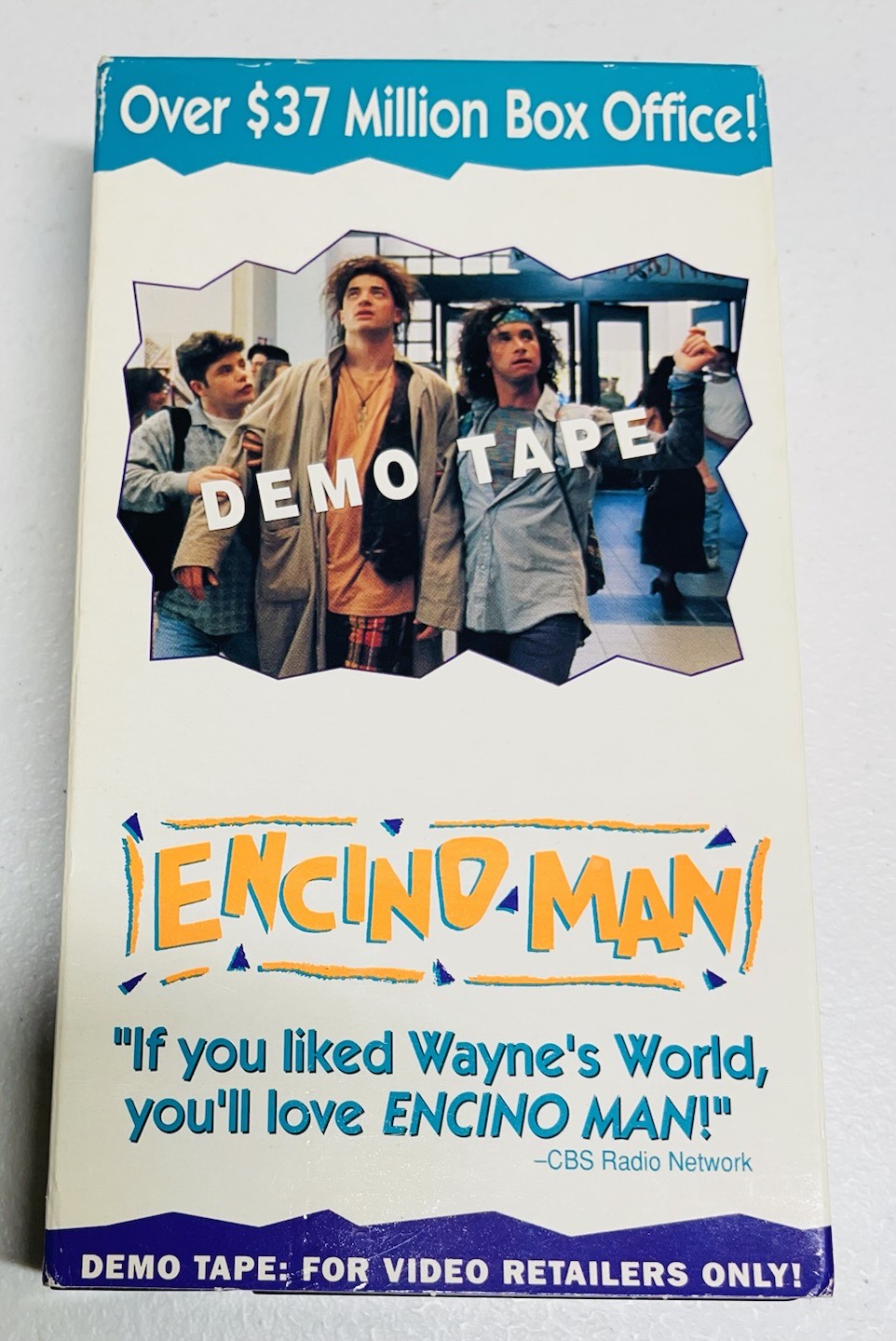 Encino Man VHS Demo Tape VHS Screener Promo Brendan Fraser Pauly Shore ...