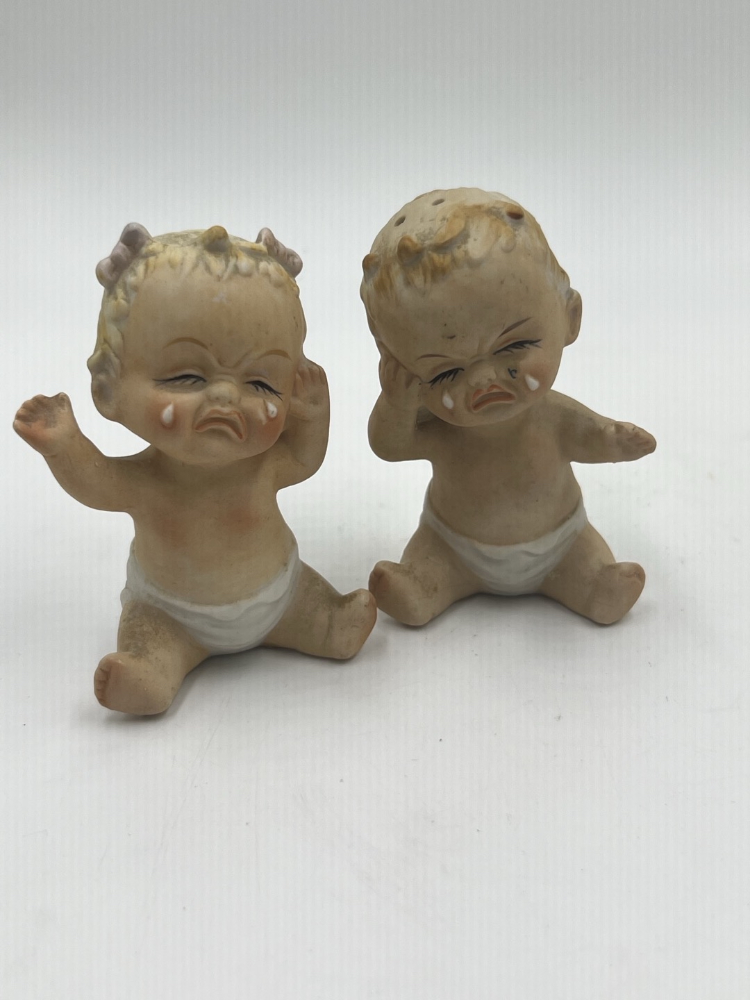 Vtg Lego Japan Crying Babies Shaker Set