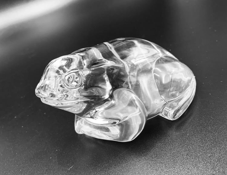 31 Vintage Norway Hadeland Crystal 4” Frog Toad Paperweight Sculpture