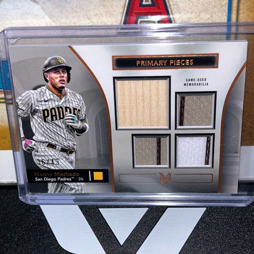 2024 Topps Museum Primary Pieces Quad Relic Bronze Manny Machado /49