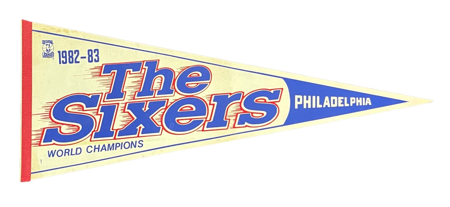 Vintage 1982 - 1983 Philadelphia 76ers NBA Champions Full Sized 29 Inch ...