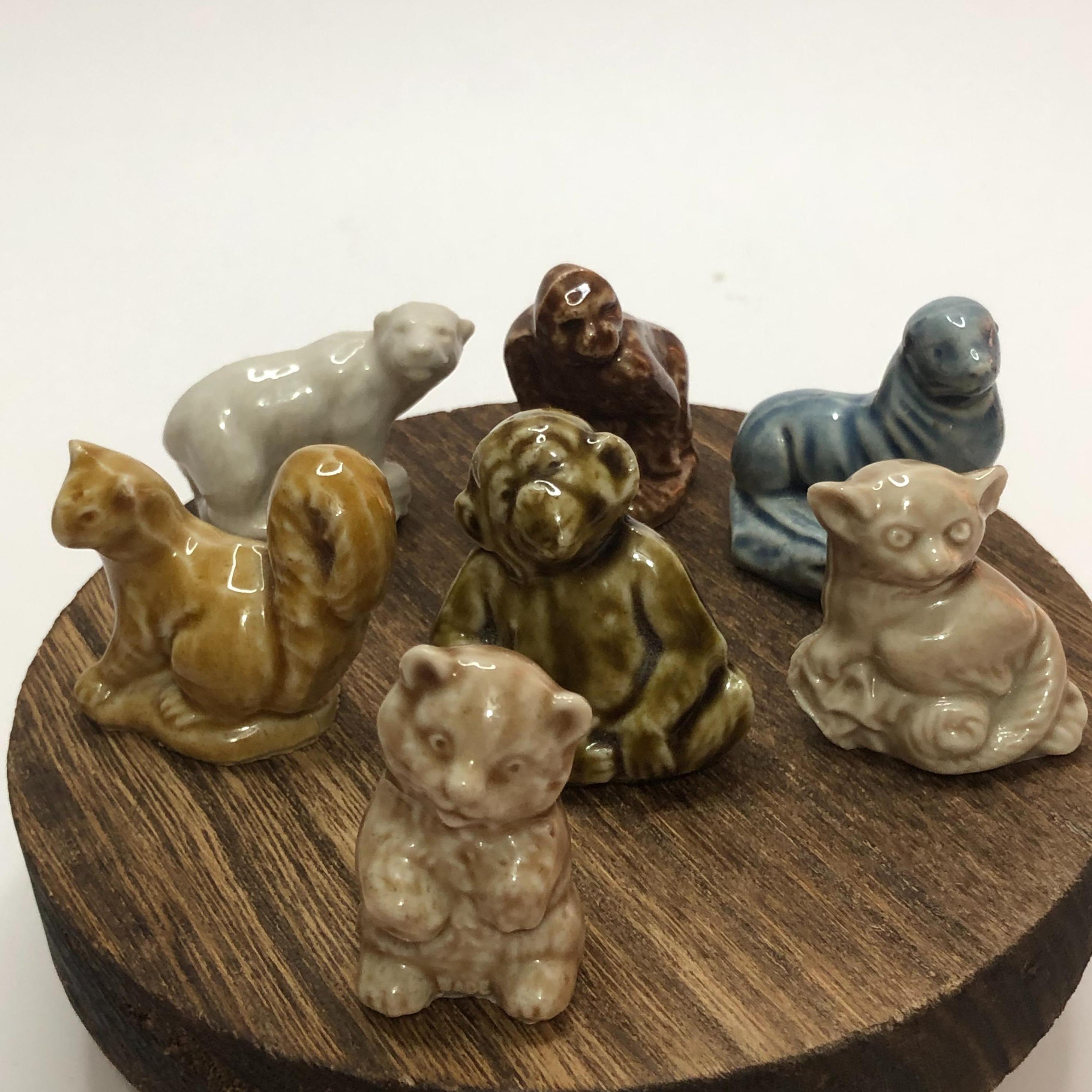 Lot of 7 Wade Animals Figurines Made in England