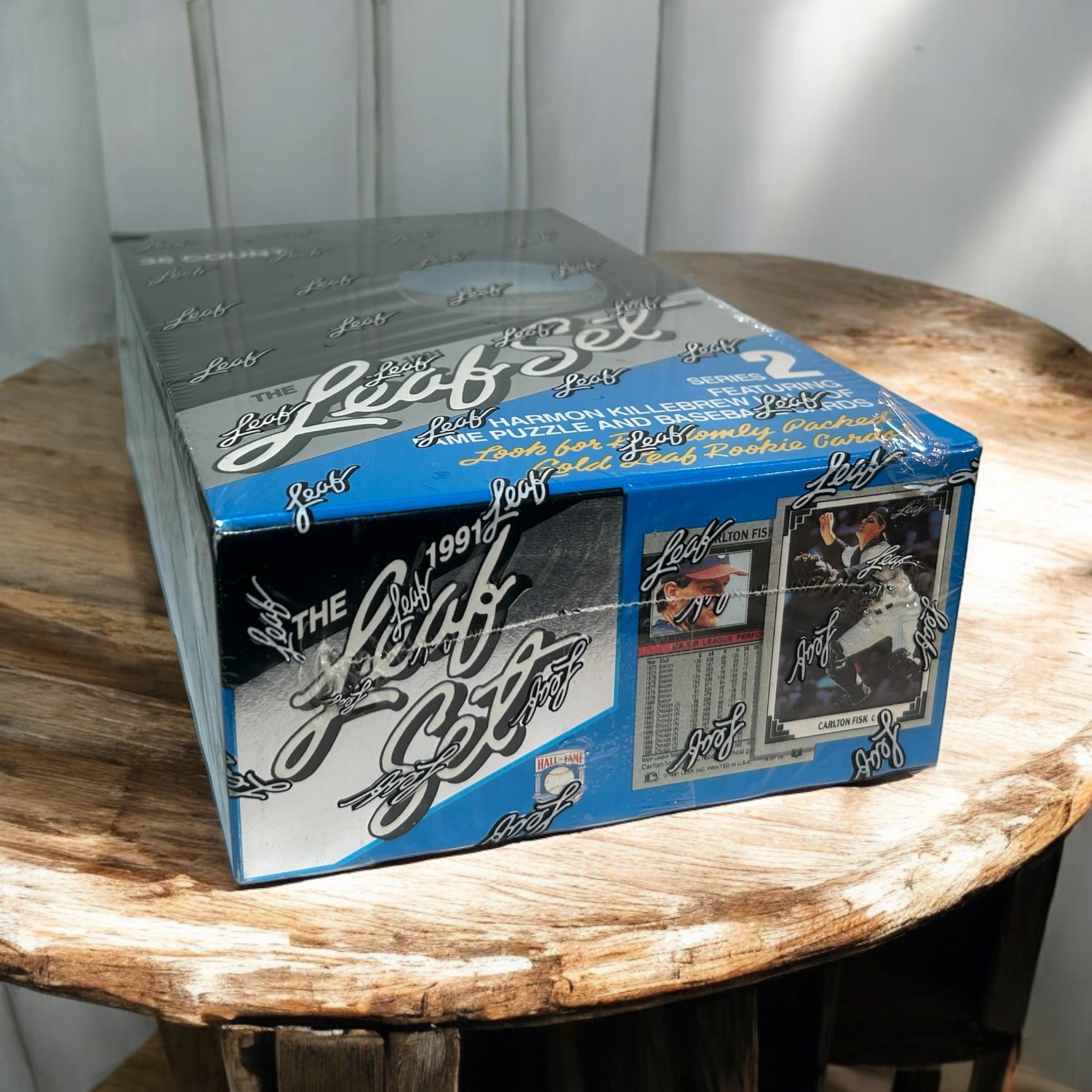 1991 The Leaf Set Baseball Cards Series 2 Factory Sealed 36 Pk Box ...