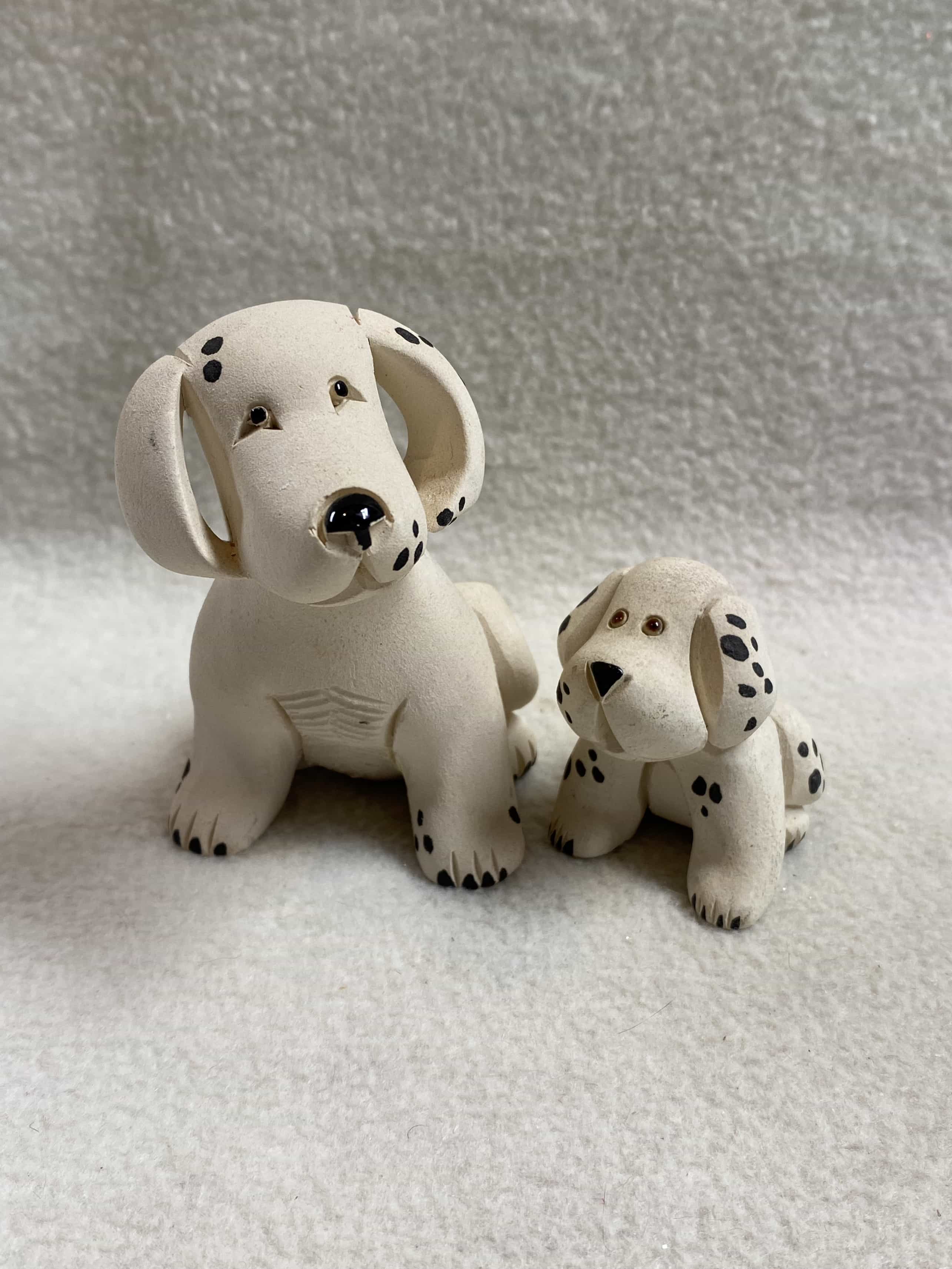 Vintage Artesania Rinconada - Dalmatian Dog Figurines (large and small ...