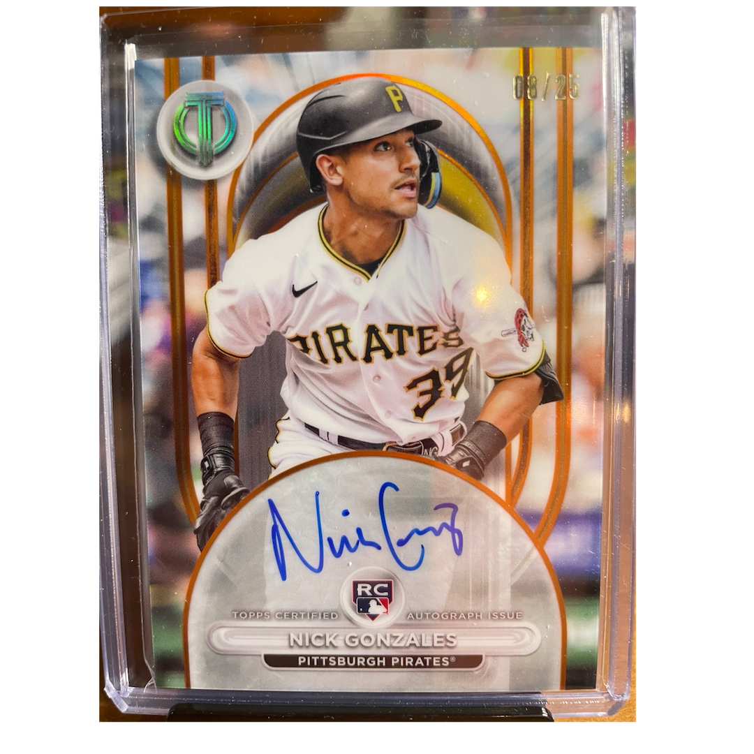 Nick Gonzalez Auto /25 Pittsburgh Pirates