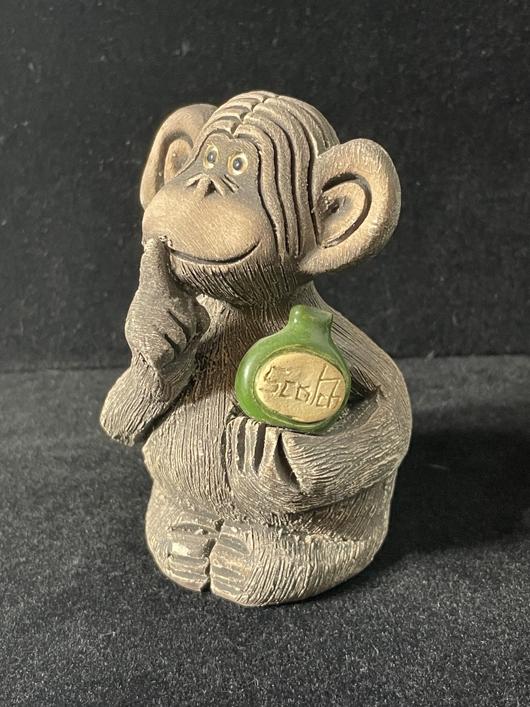 Monkey Figurine Drinking Scotch Artesania Rinconada