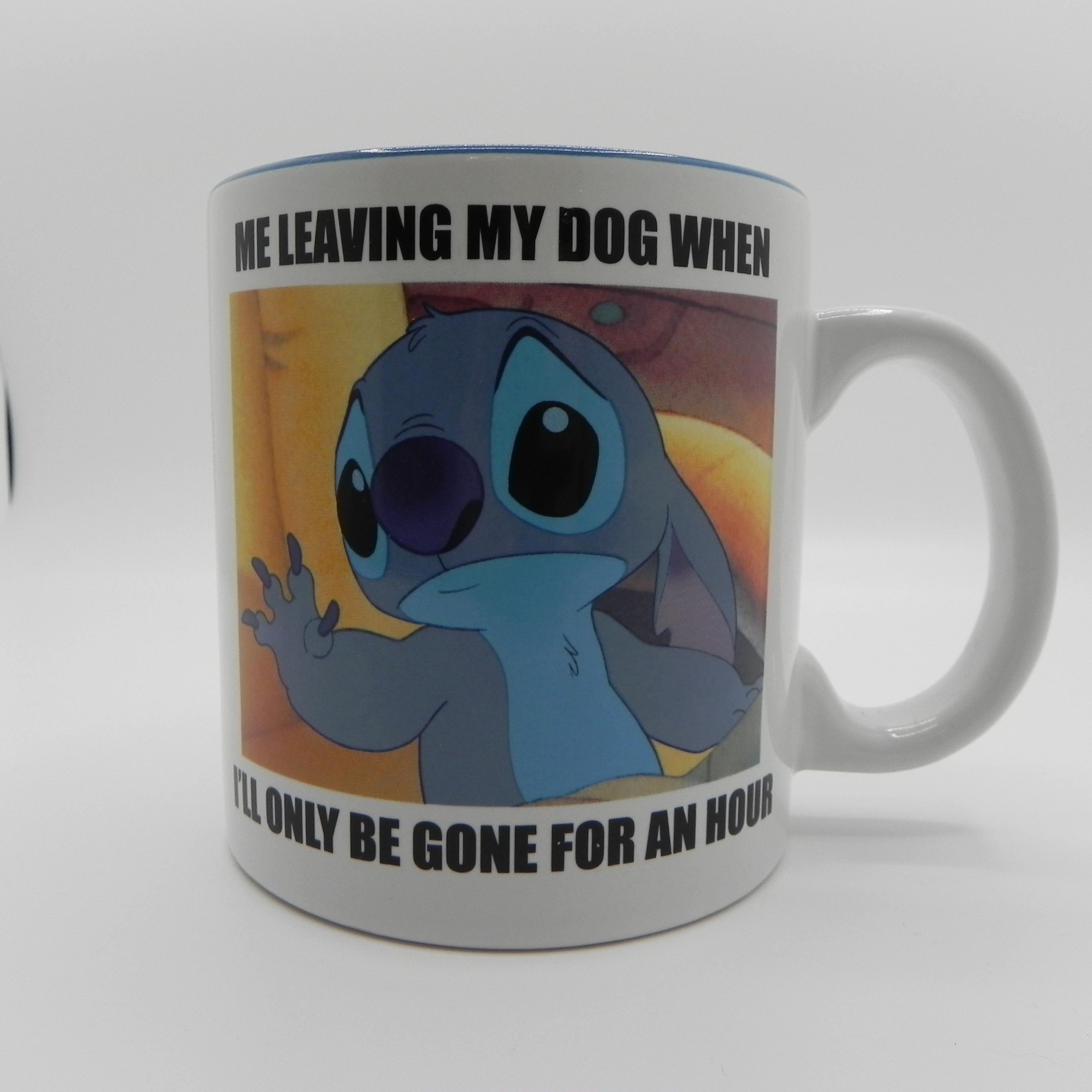 Disney Lilo Stitch Ceramic Coffee Mug Dog Lover Handled Tea Ramen Soup Cup