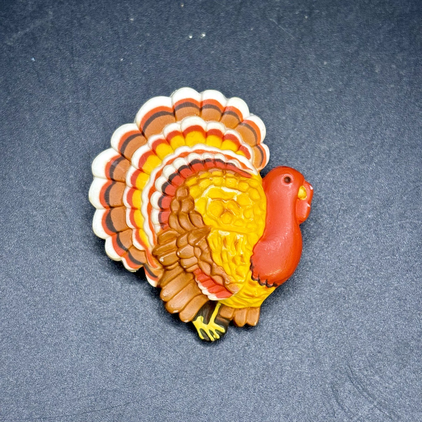 Vintage Hallmark Thanksgiving Turkey Pin Brooch 2”
