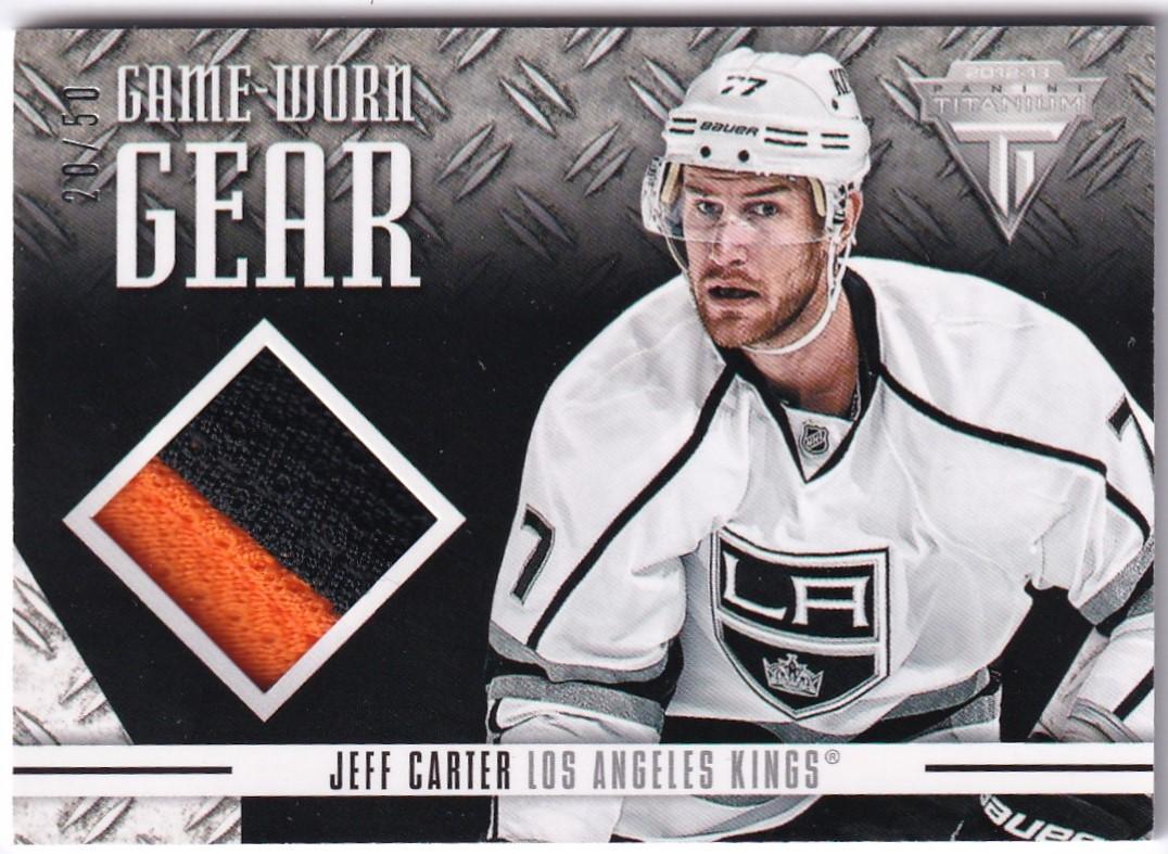 2012-13 Panini Titanium Game Worn Gear Prime #GGJC Jeff Carter Los ...
