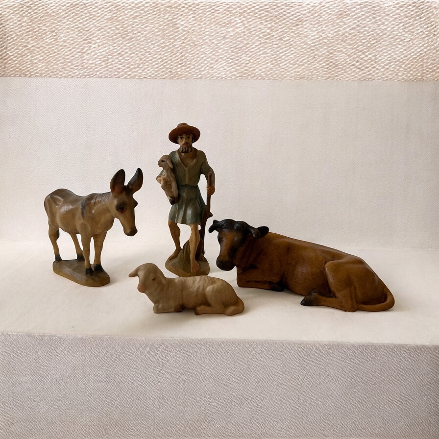 ANRI Italian Nativity Pieces- Karl Kuolt. 3" Scale Wood Hand Carved ...