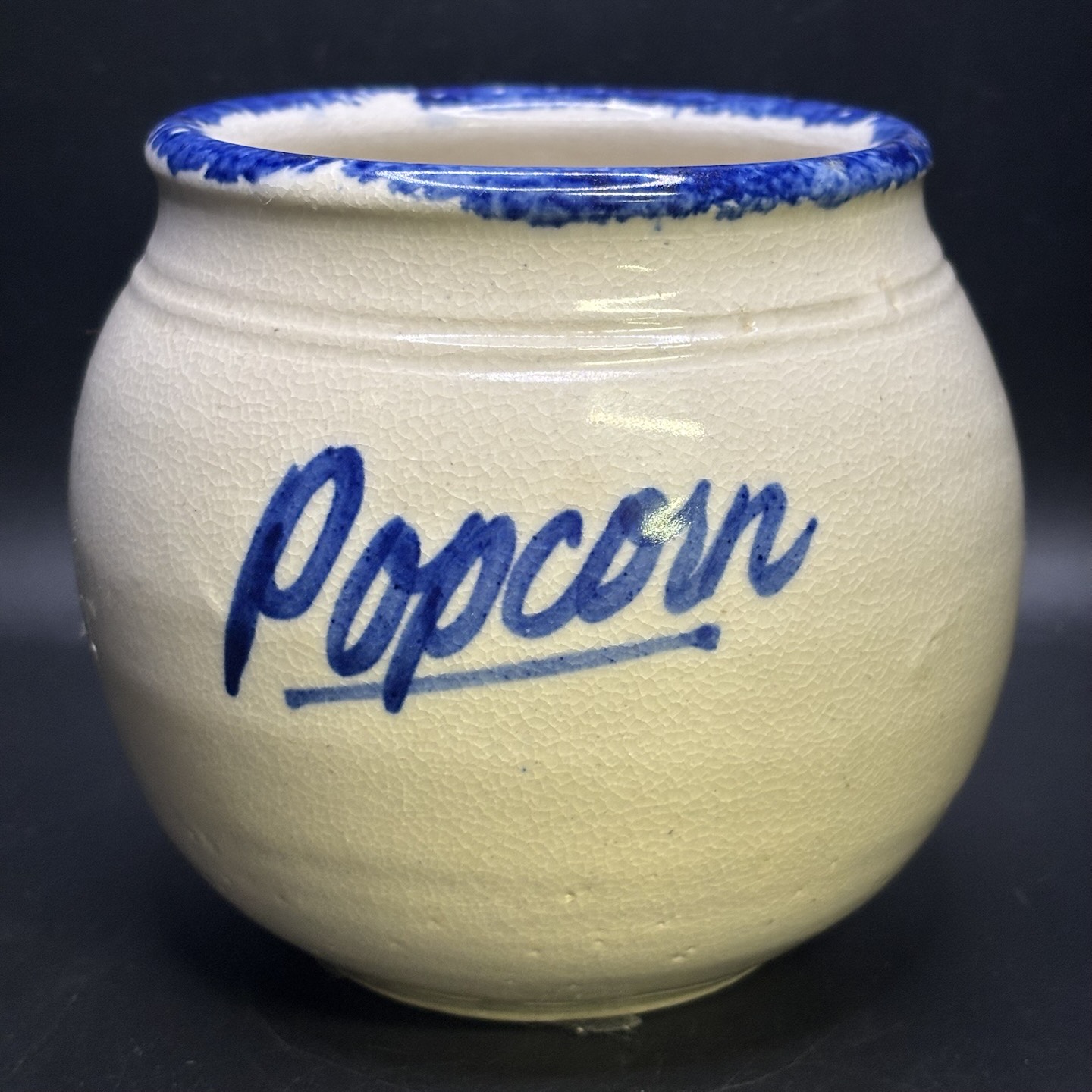 For the Popcorn Lover Studio Pottery Popcorn Bowl with Sponge Detail ...