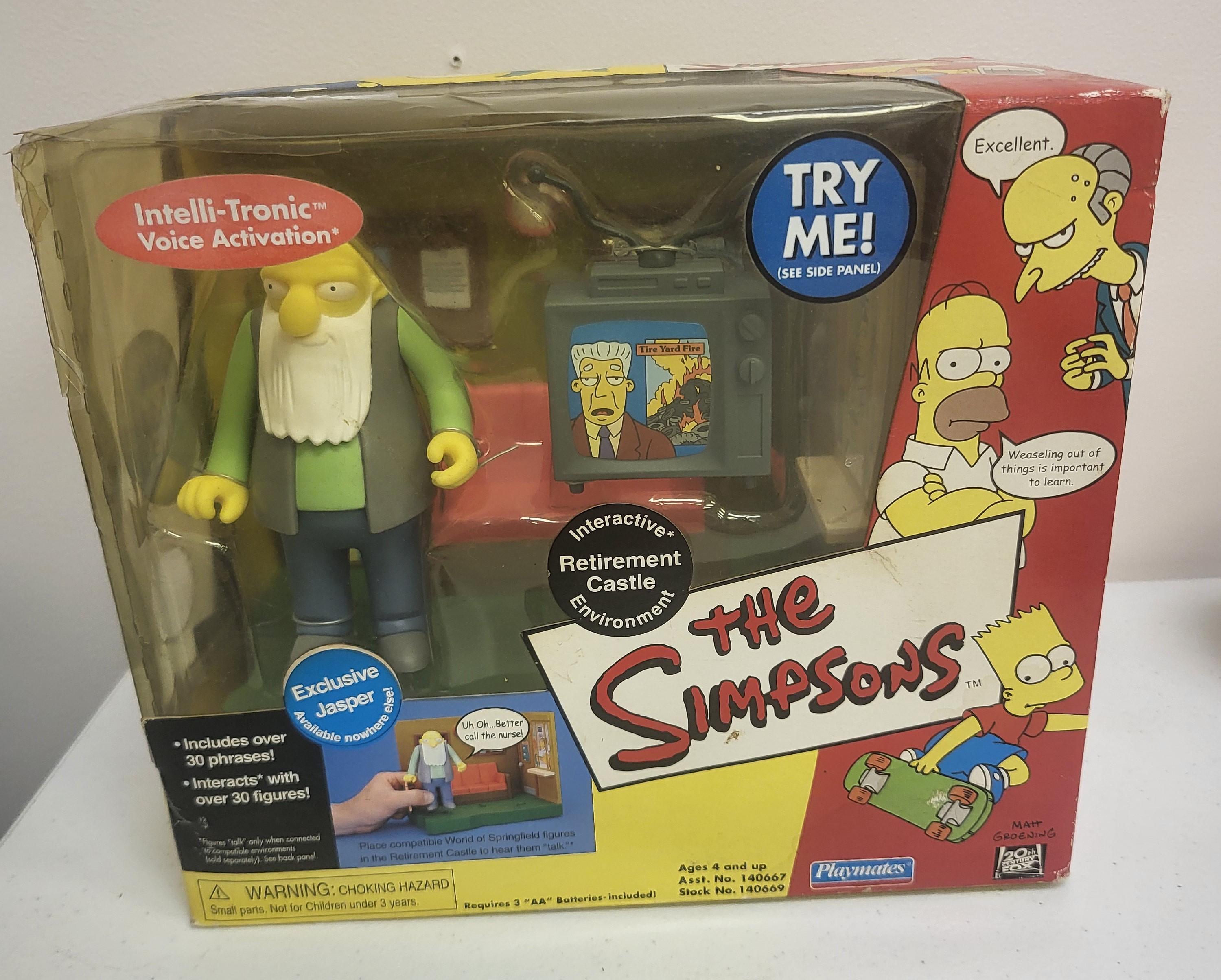 Playmates The Simpsons Interactive Environment Retirement Castle With ...