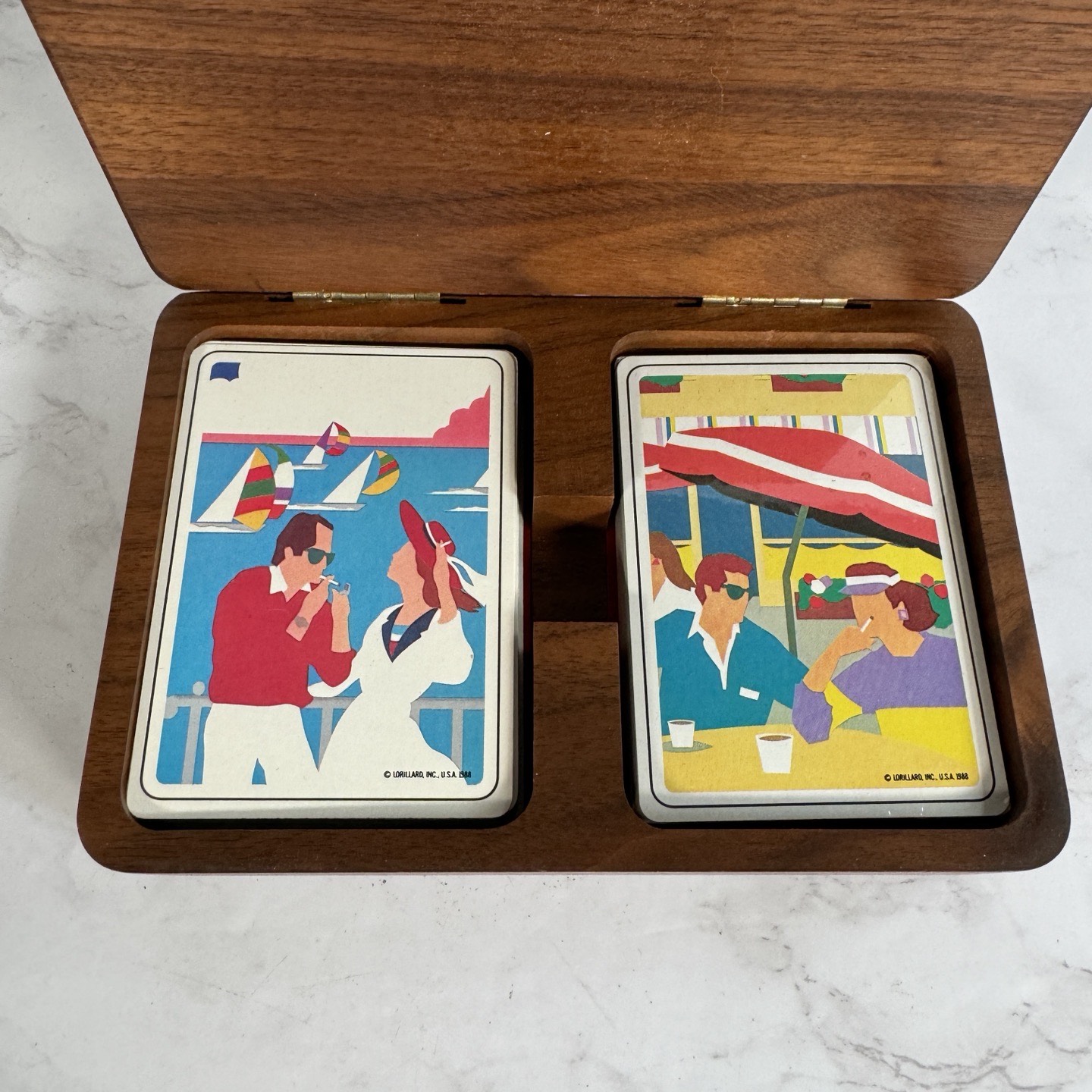 Vintage 1988 Kent Cigarettes Playing Cards in Box 2 Decks of Cards