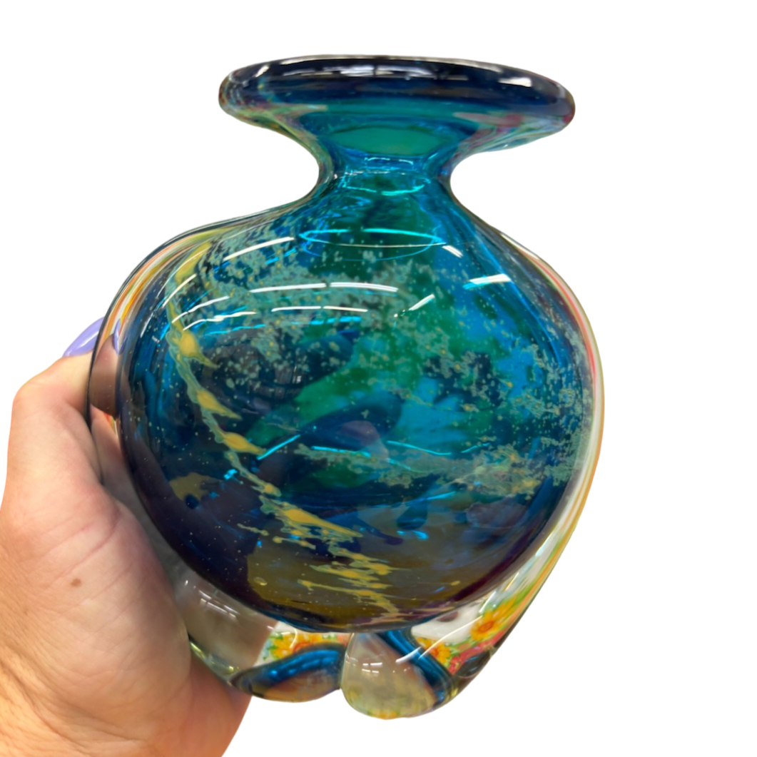 1970s Maltese Art Vase By Mdina Gorgeous Piece
