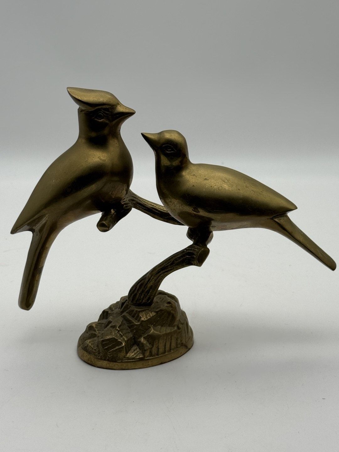 Brass Birds On Branch