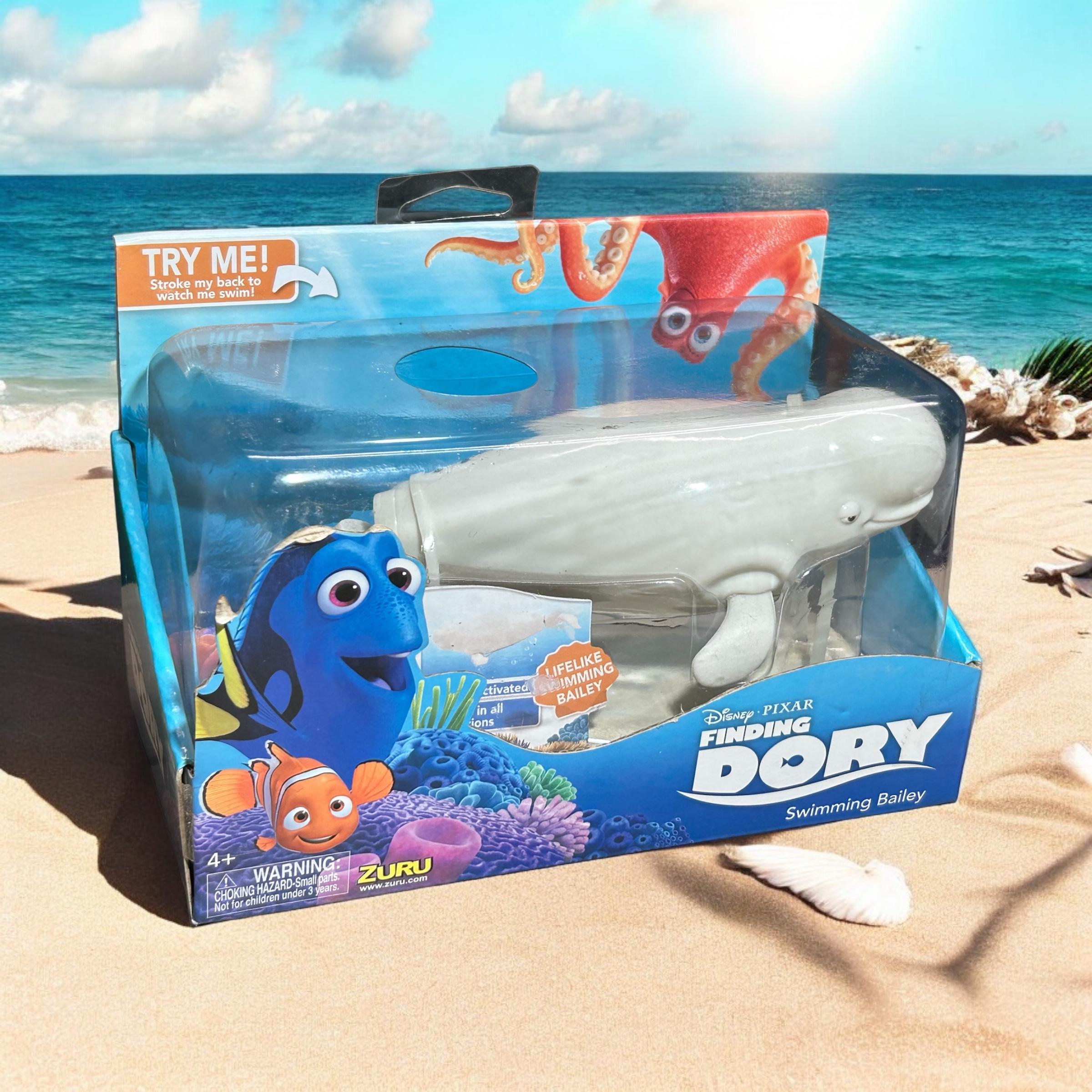 Disney Pixar Finding Dory Water Toy Action Figure - Swimming Bailey ...