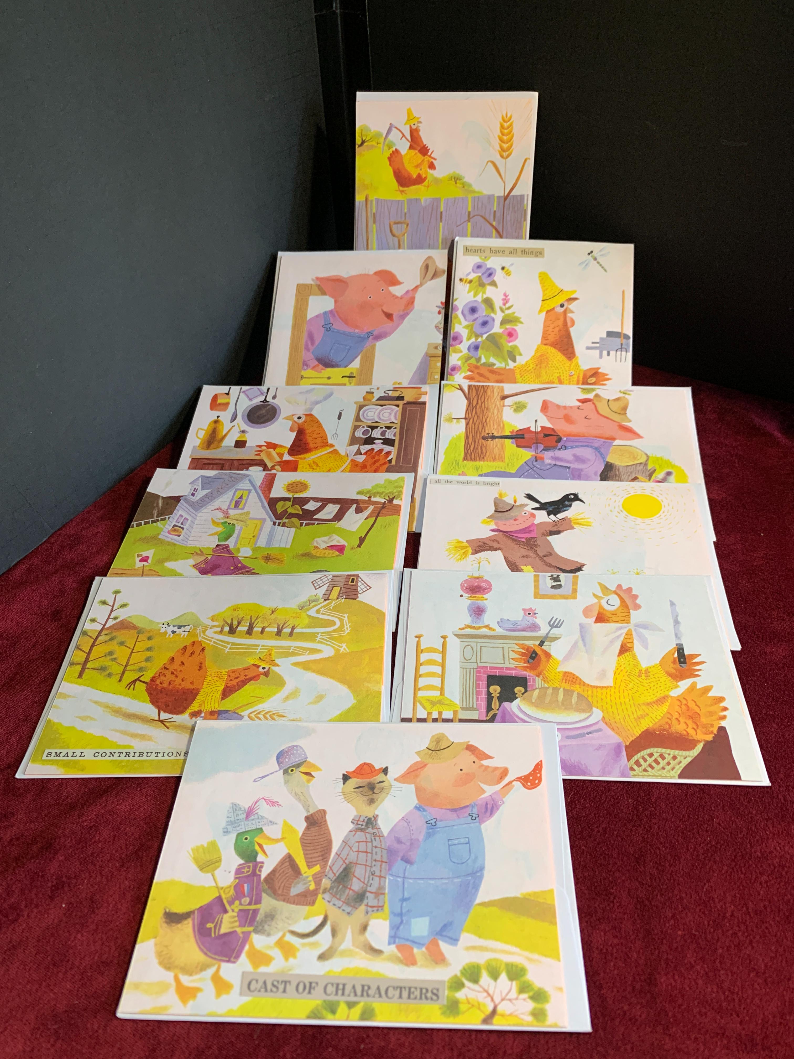 10 Little Red Hen Cards