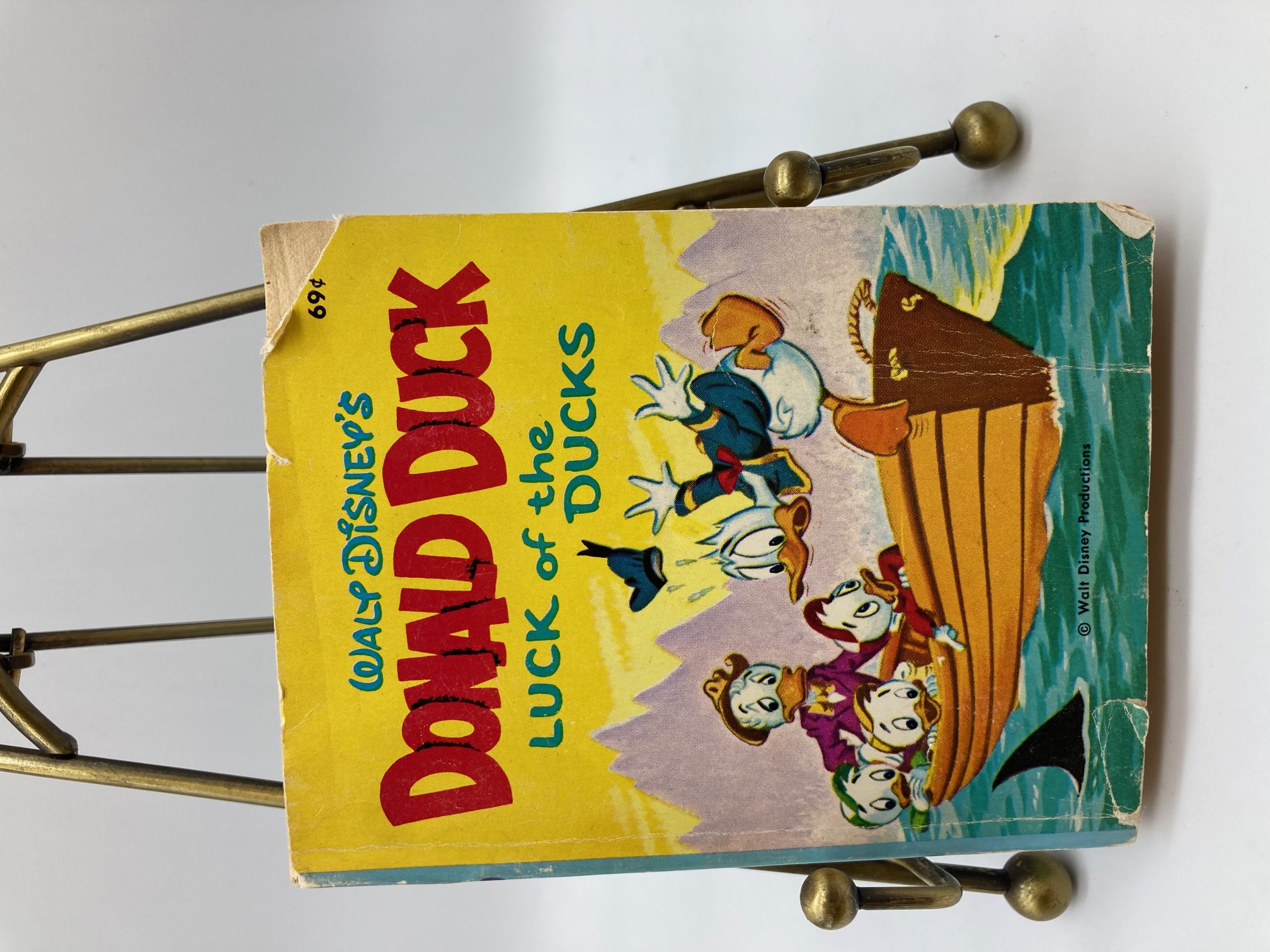 Vintage 1969 Walt Disney's Donald Duck Luck Of The Ducks Big Little Book