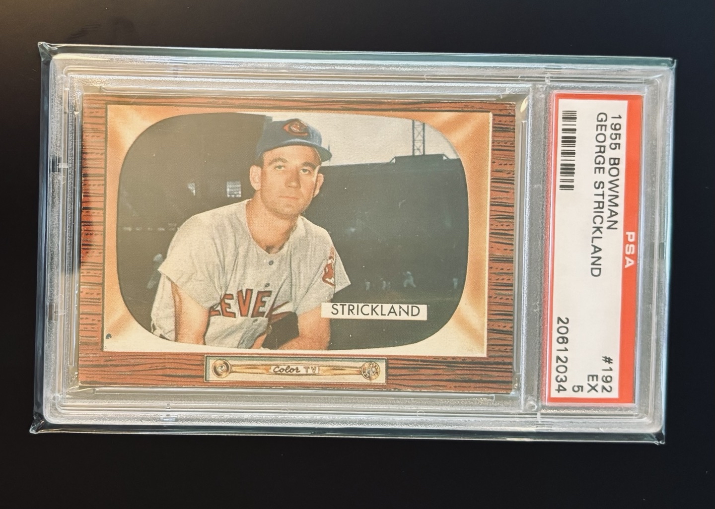 1955 Bowman George Strickland PSA 5 Cleveland Indians