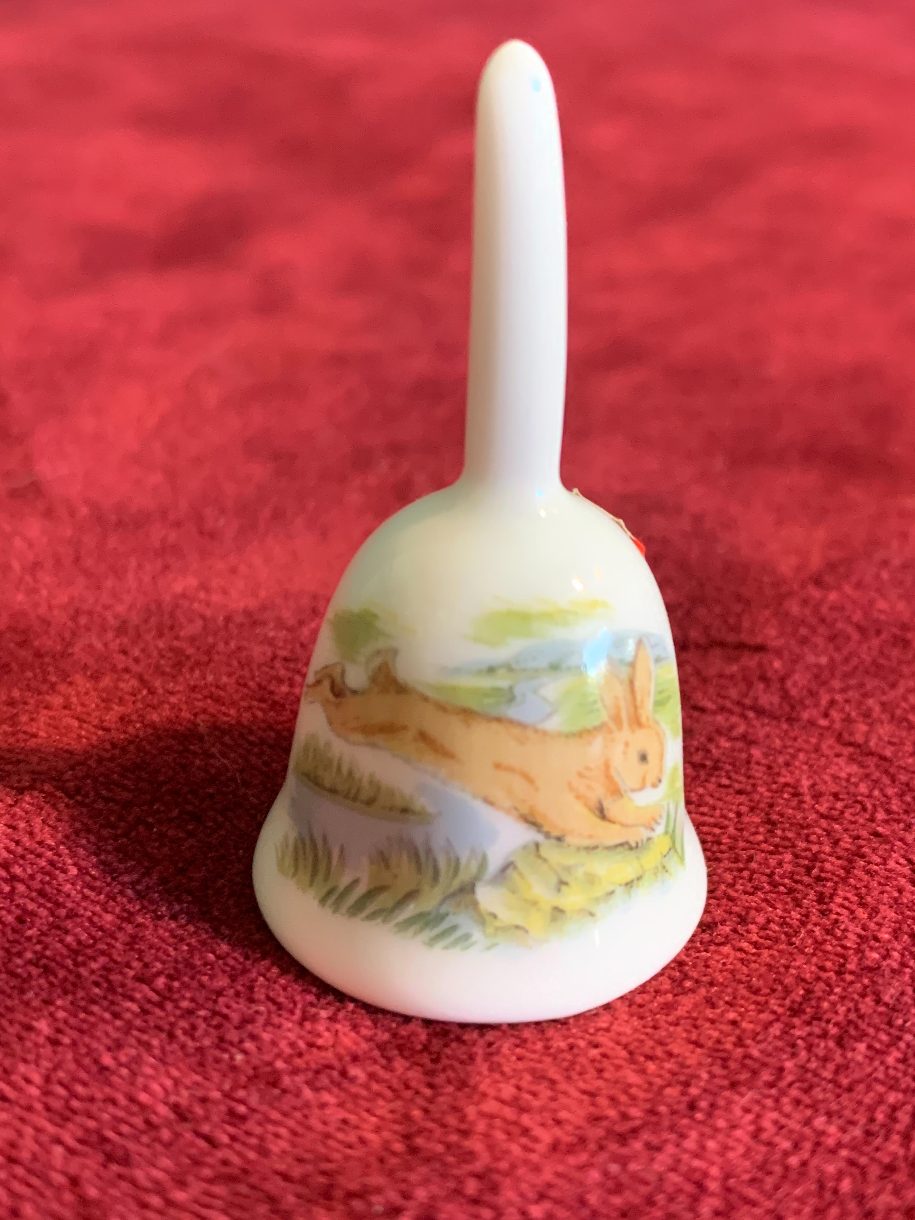 Tiny Bone China Rabbit Bell
